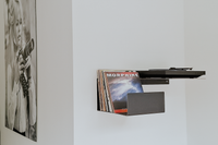 Floating Metal Turntable Shelf – Vinyl Storage– B E N T