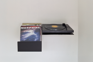 Floating Metal Turntable Shelf – Vinyl Storage– B E N T